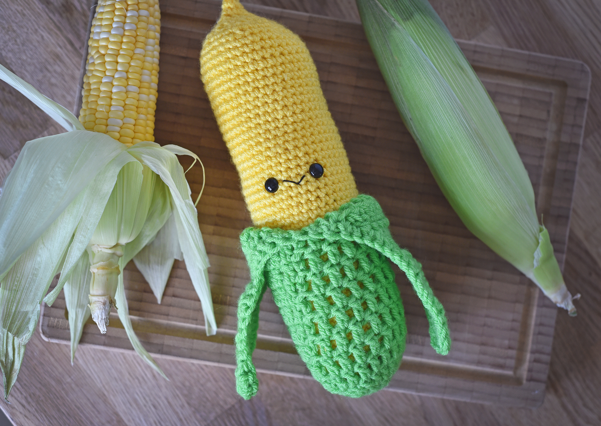 Corn on the cob - Free Crochet Pattern - The Turtle Trunk