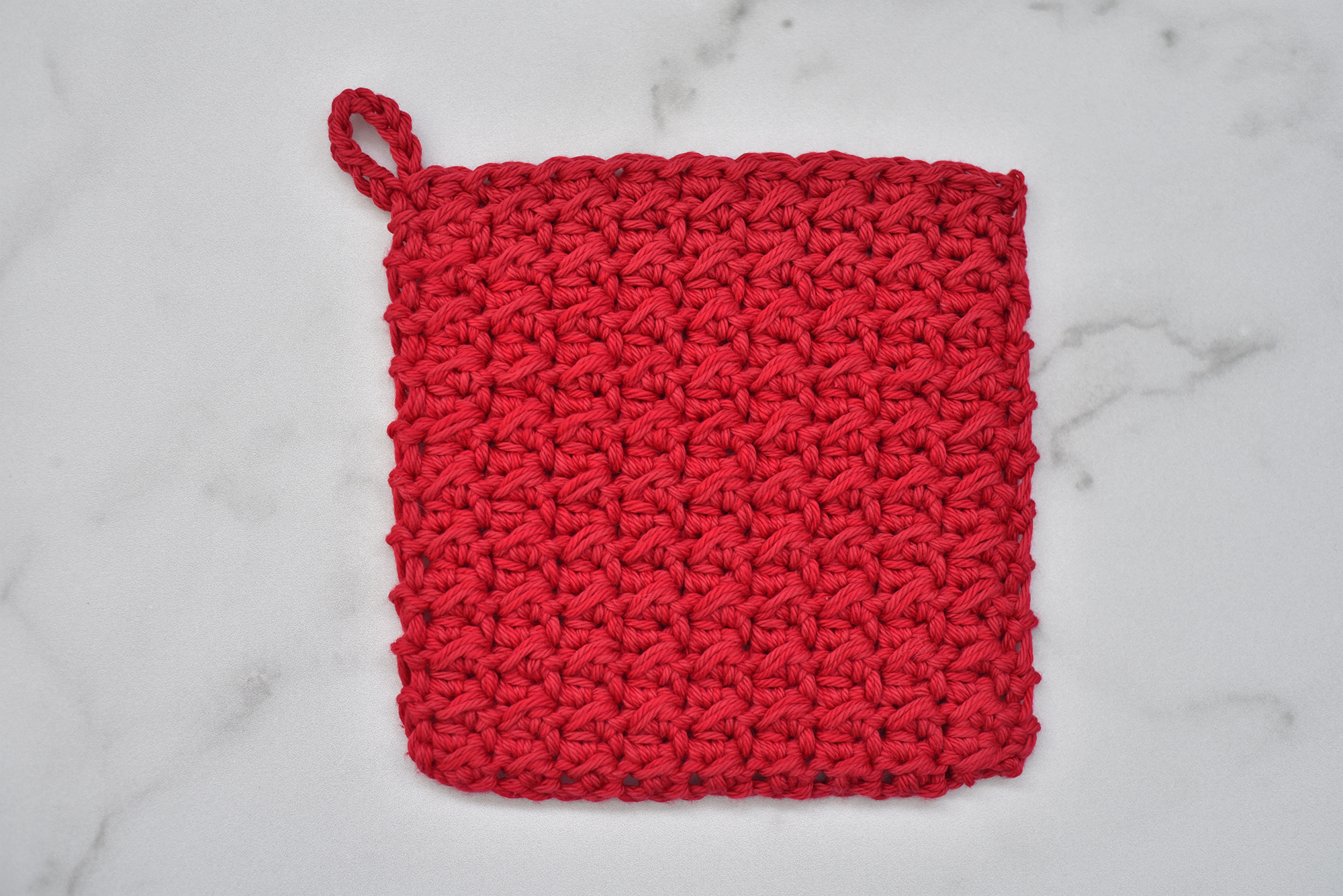 Farmhouse Pot Holder - Free Crochet Pattern - The Turtle Trunk