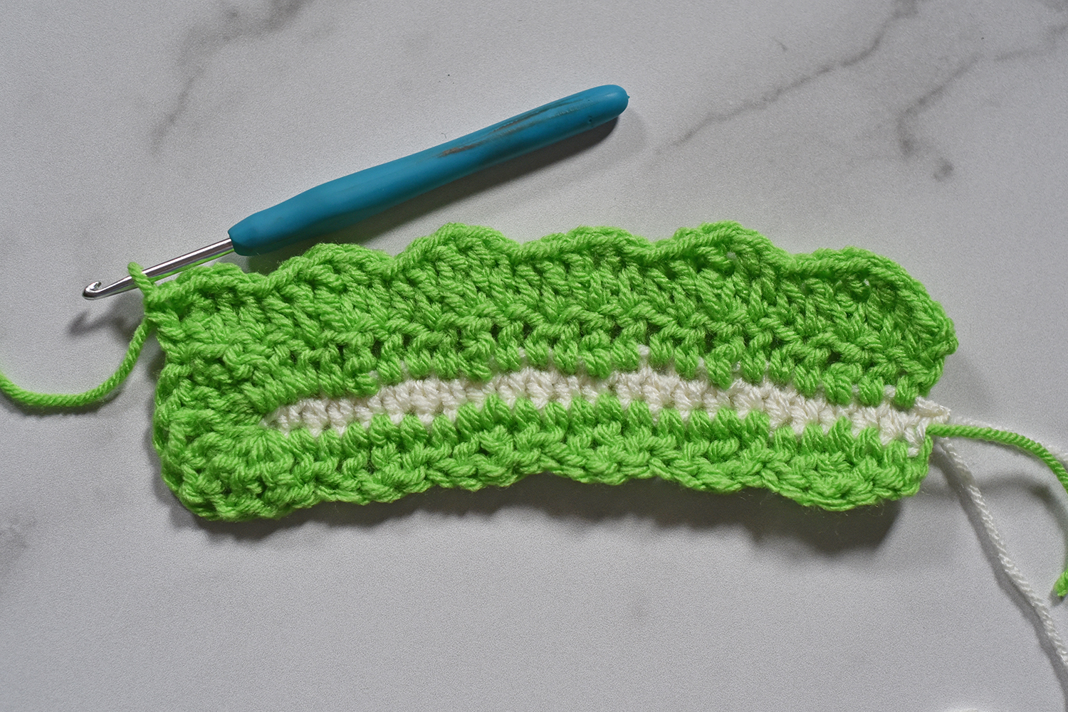 Romaine Lettuce Leaf - Free Crochet Pattern - The Turtle Trunk
