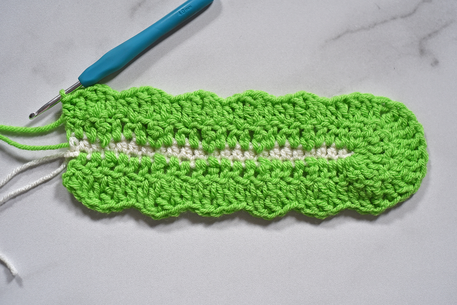 Romaine Lettuce Leaf - Free Crochet Pattern - The Turtle Trunk