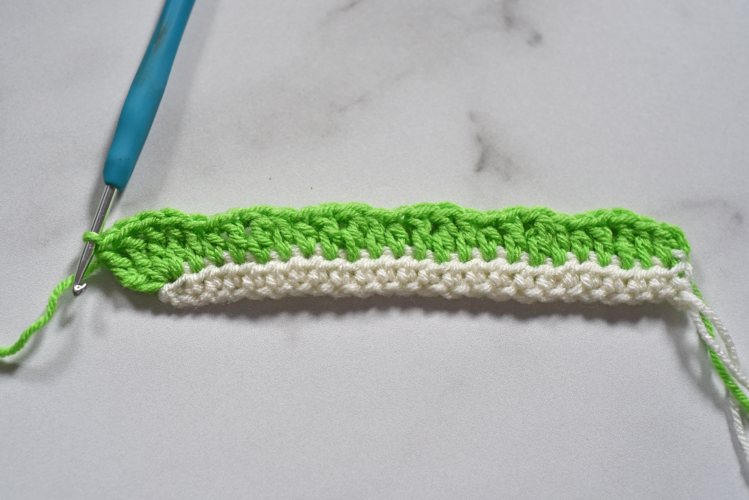 Romaine Lettuce Leaf - Free Crochet Pattern - The Turtle Trunk