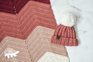 Easy Breezy Ribbed Beanie - Beginner Crochet Hat - The Turtle Trunk