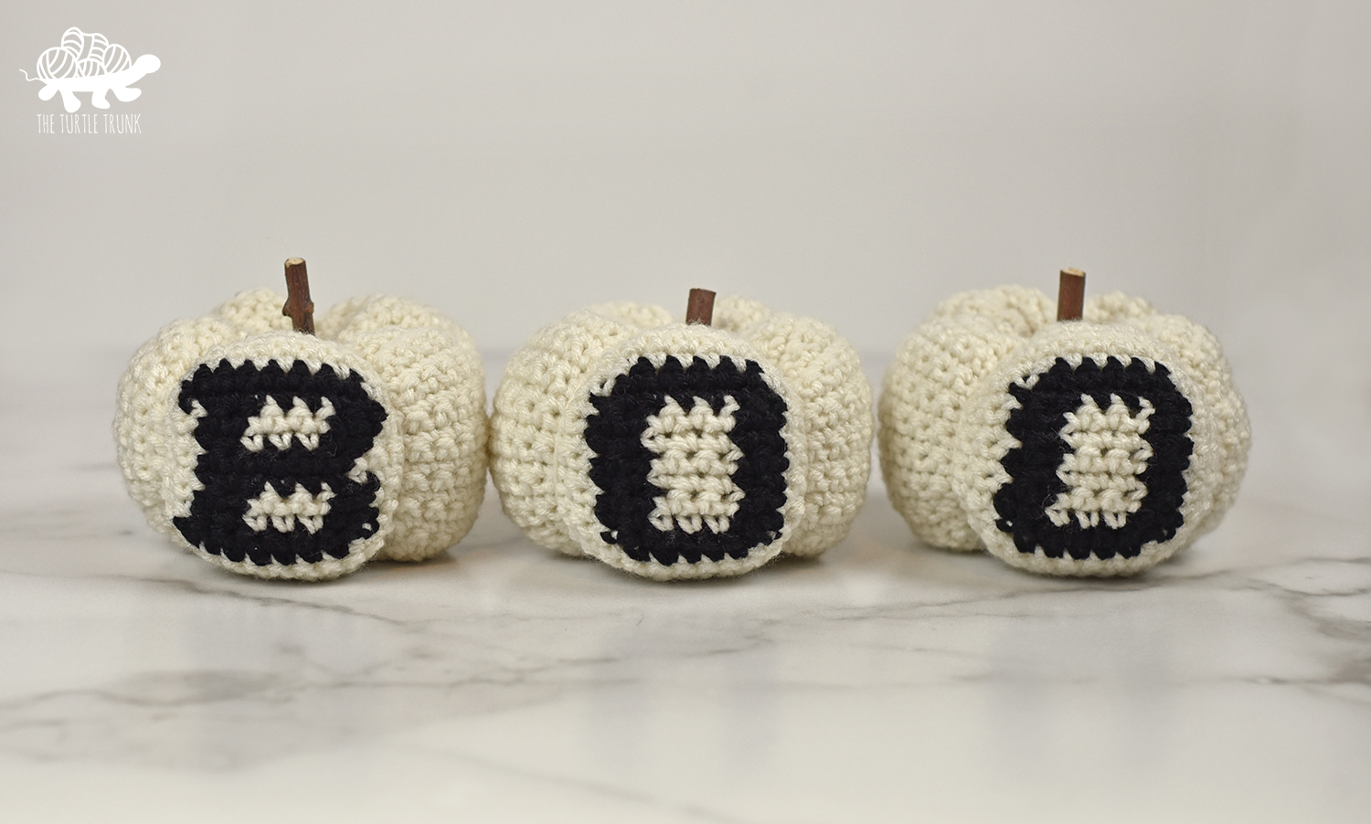 BOO Pumpkins - Free Crochet Pumpkin Pattern - The Turtle Trunk