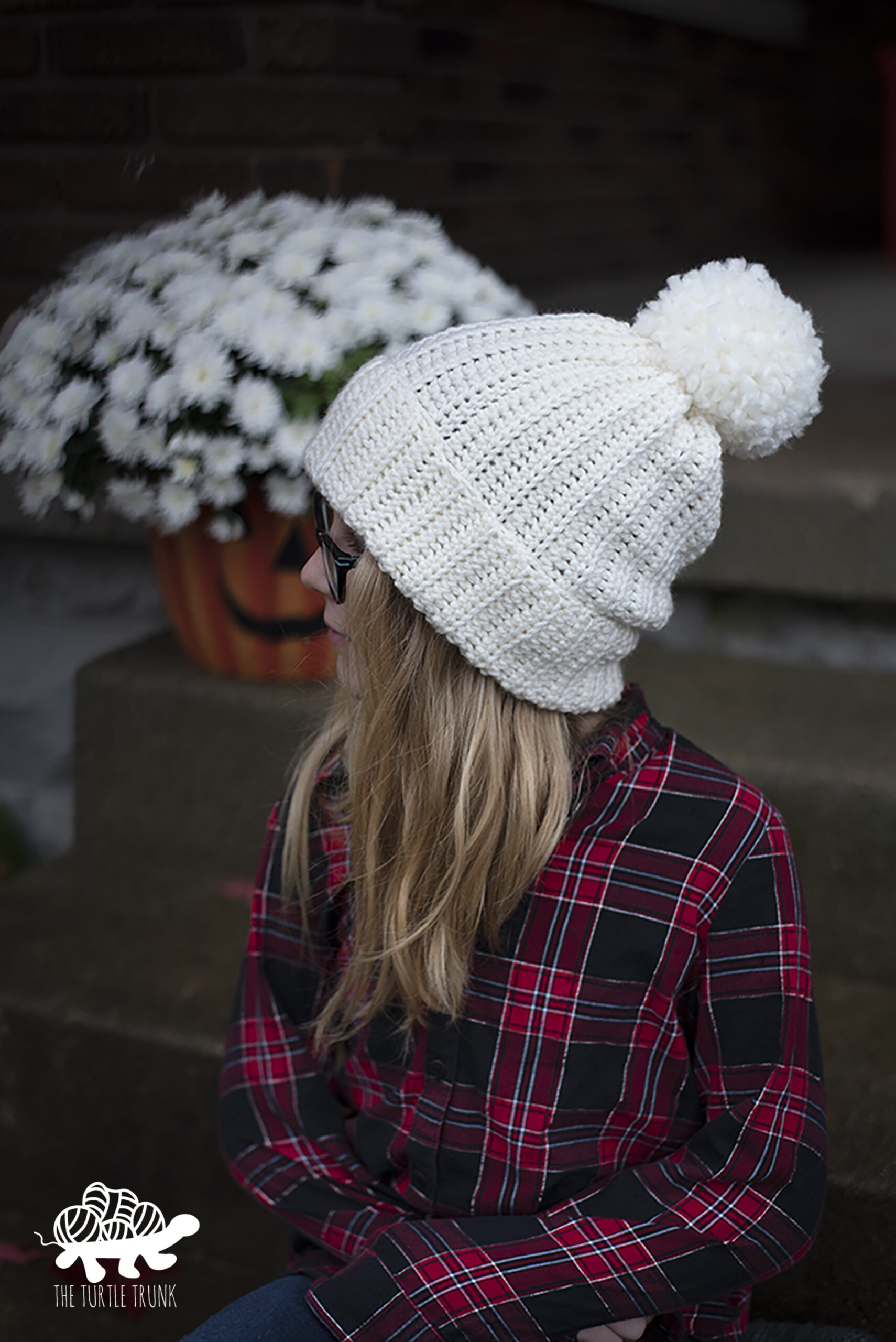 Easy Breezy Ribbed Beanie - Beginner Crochet Hat - The Turtle Trunk