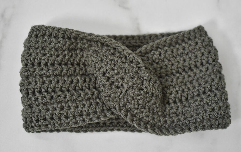 Picot Headband - Free Crochet Headband Pattern - The Turtle Trunk