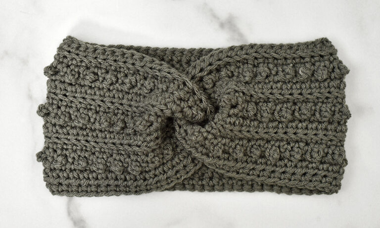 Picot Headband - Free Crochet Headband Pattern - The Turtle Trunk