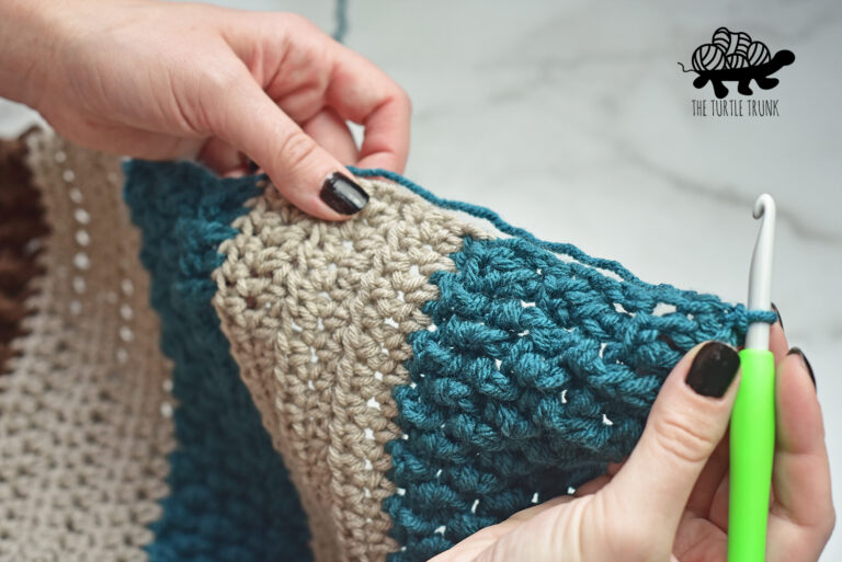 Bonfire Blanket - Free Crochet Throw Blanket Pattern - The Turtle Trunk