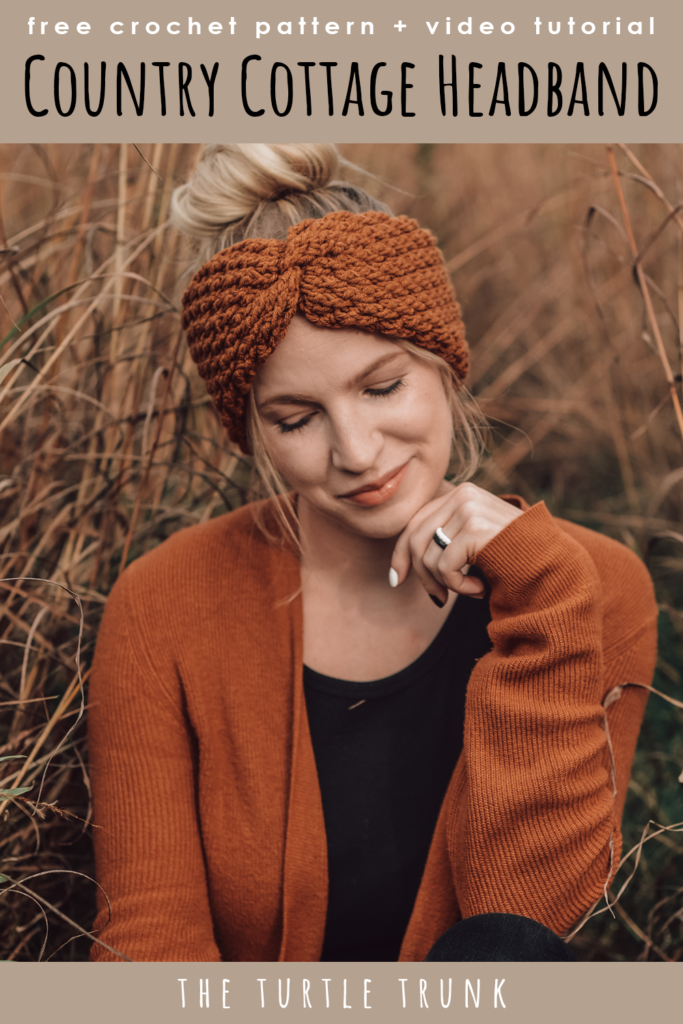 Country Cottage Headband - Free Crochet Pattern - The Turtle Trunk