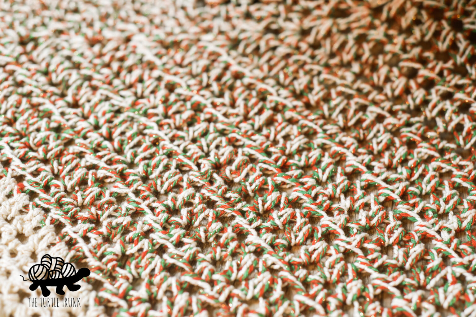 Christmas Cheer Tree Skirt - Free Crochet Pattern - The Turtle Trunk