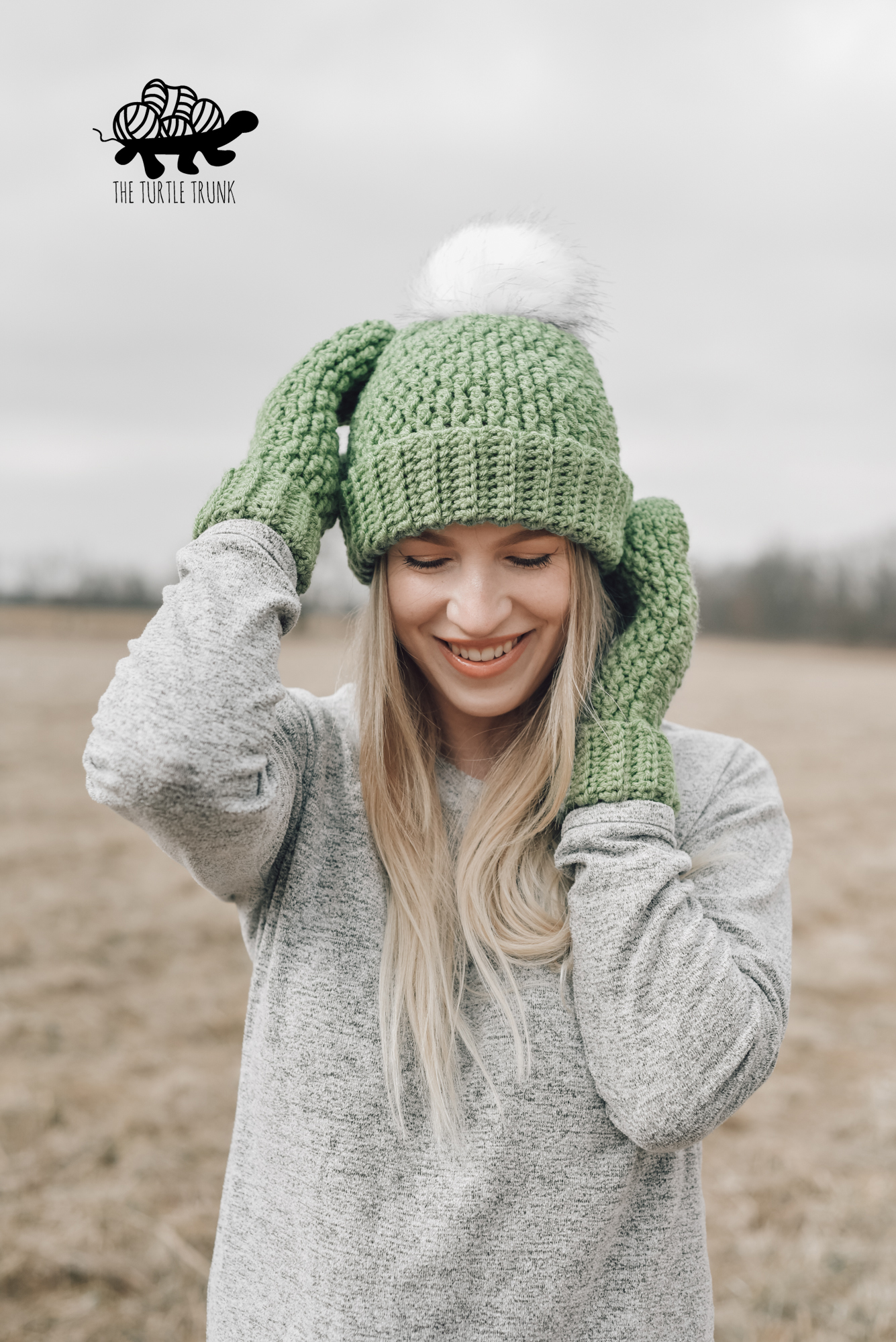 Basic Ridge Beanie Crochet Pattern - The Turtle Trunk