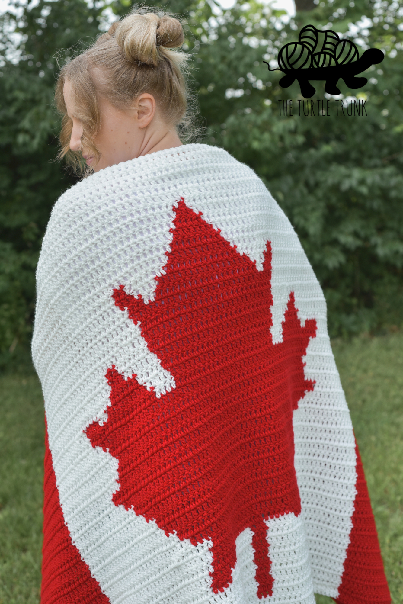 Canadian Flag Blanket - Free Crochet Pattern - The Turtle Trunk