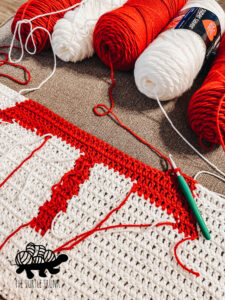 Canadian Flag Blanket - Free Crochet Pattern - The Turtle Trunk