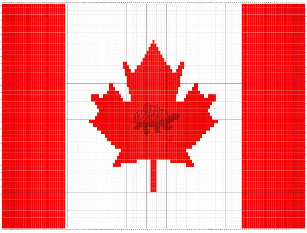 Canadian Flag Blanket - Free Crochet Pattern - The Turtle Trunk