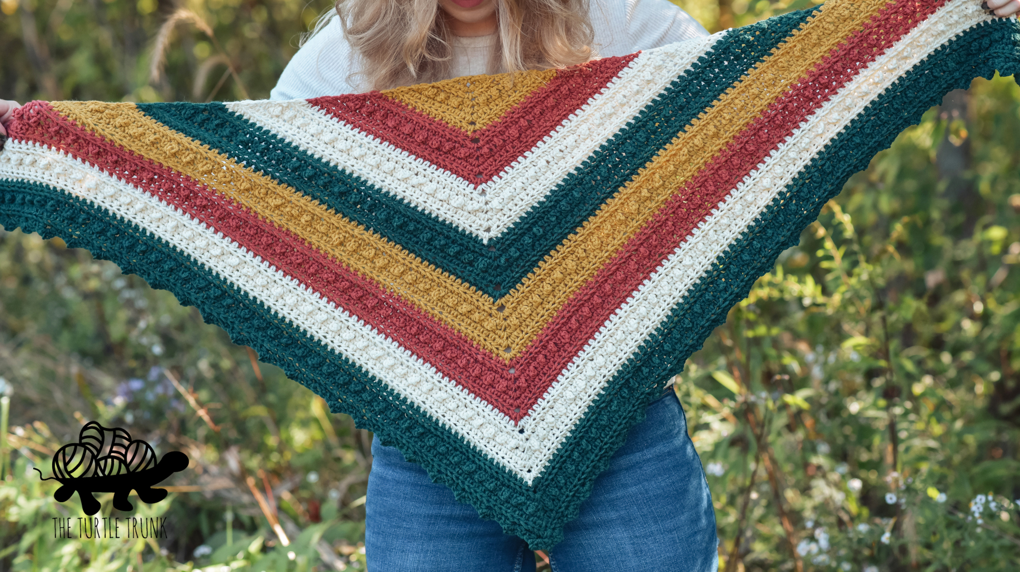 Picot Triangle Scarf - Free Crochet Pattern The Turtle Trunk