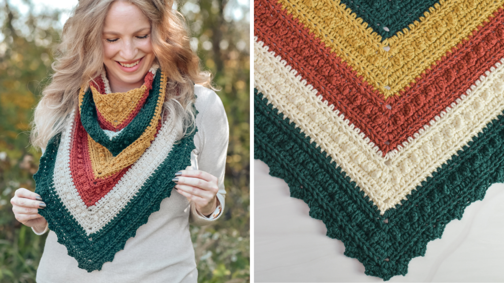 Picot Triangle Scarf - Free Crochet Pattern The Turtle Trunk