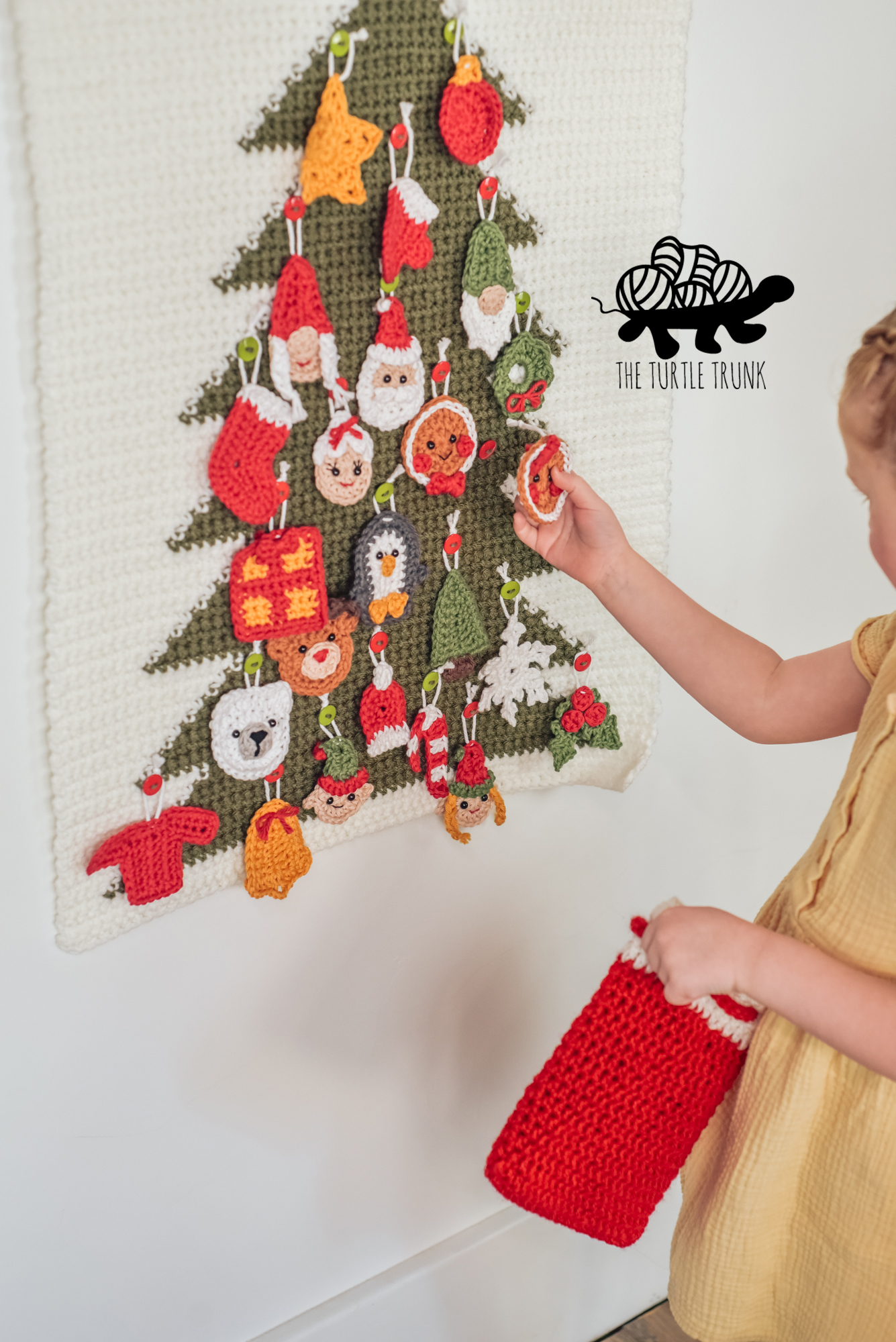 Crochet Advent Calendar - Tree Wall Hanging Free Crochet Pattern The ...