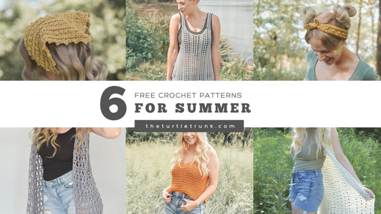 6 Free Crochet Patterns for Summer - The Turtle Trunk