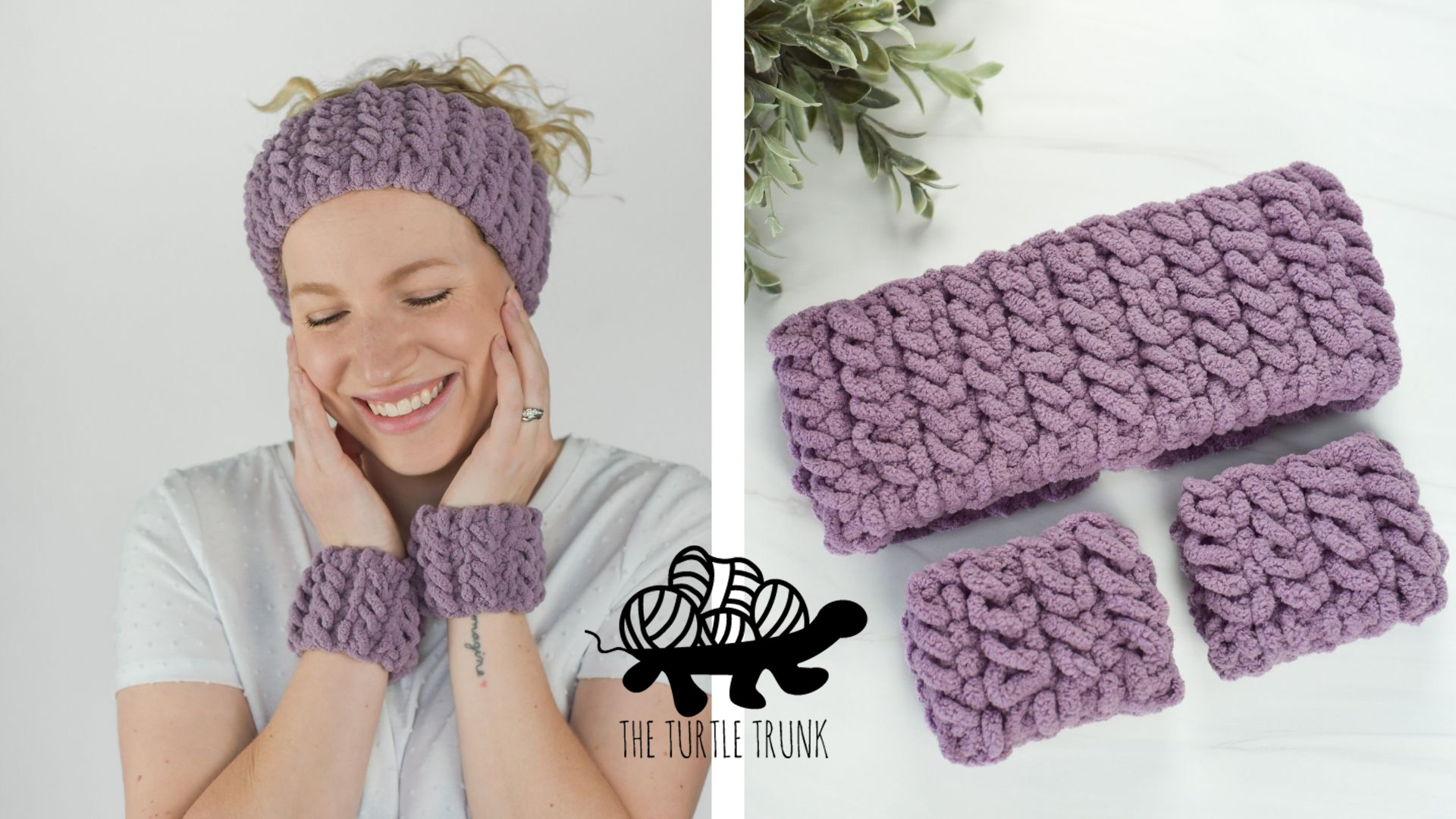 Spa Headband and Wristband - Free Crochet Pattern - The Turtle Trunk